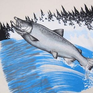Vintage | Shirts | Vintage Nwt Big Fish Graphic T Shirt | Poshmark